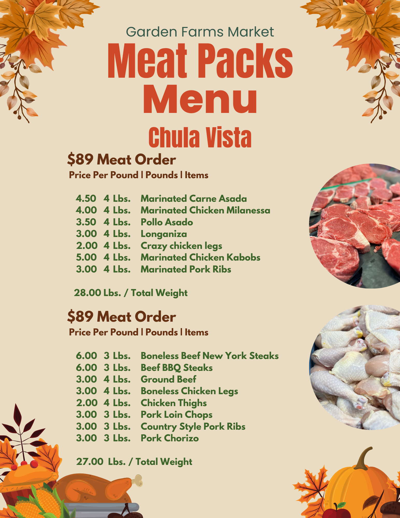 Menu – Garden Farms Market